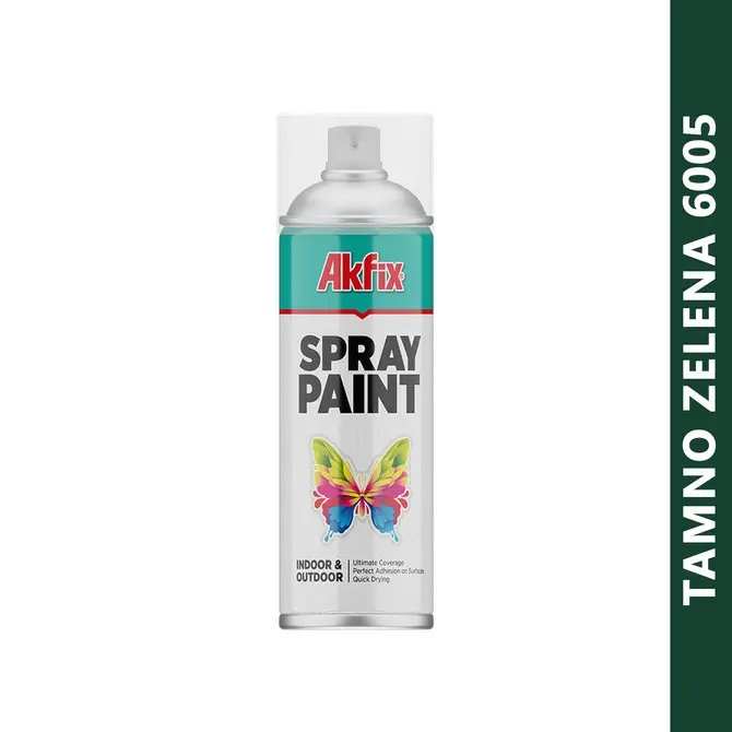AKFIX boja u spreju 6005 tamno zelena 400 ml