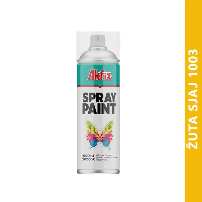 AKFIX boja u spreju 1003 žuta sjaj 400 ml