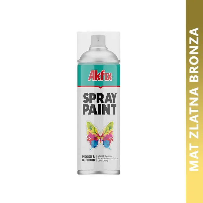 AKFIX boja u spreju zlatna bronza mat 400 ml