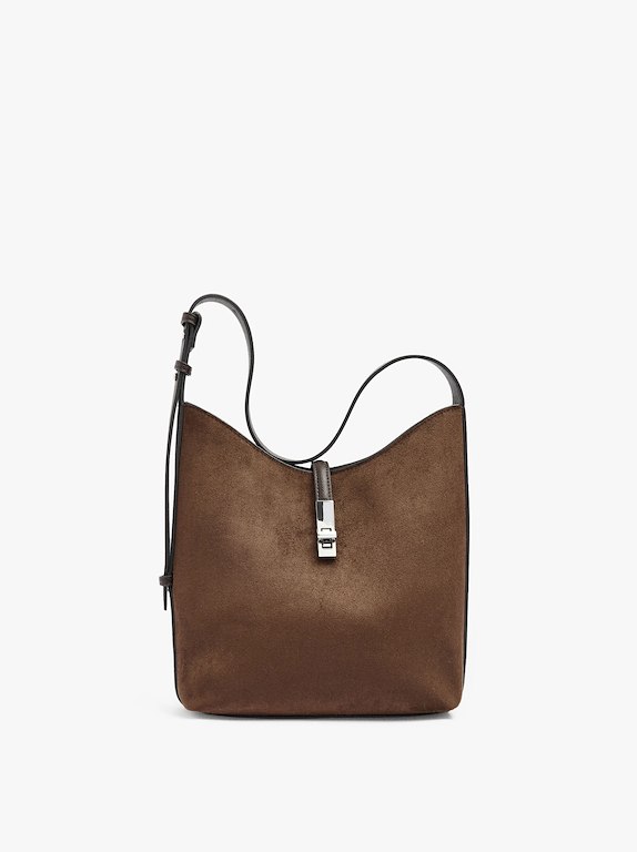 SHOULDER BAG WITH LEATHER-EFFECT