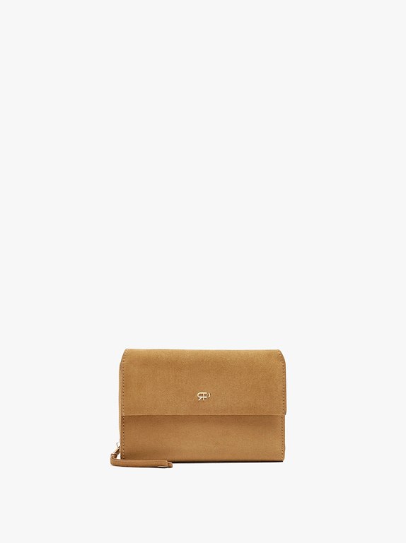 LEATHER-EFFECT WALLET AND FLAP