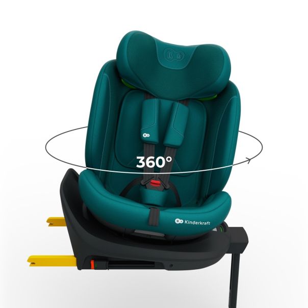 KINDERKRAFT auto sediste i-360 2 plus i size 40-150cm green