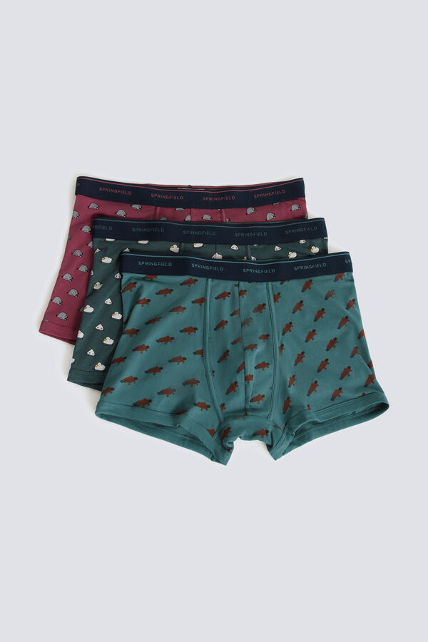 3er-Pack Boxershorts Tiere