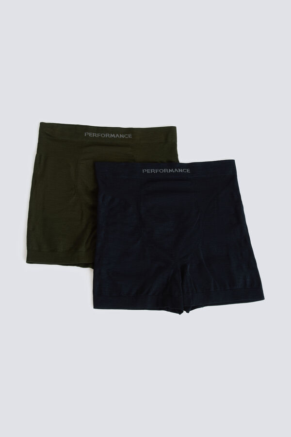 2er-Pack nahtlose Sport-Boxershorts