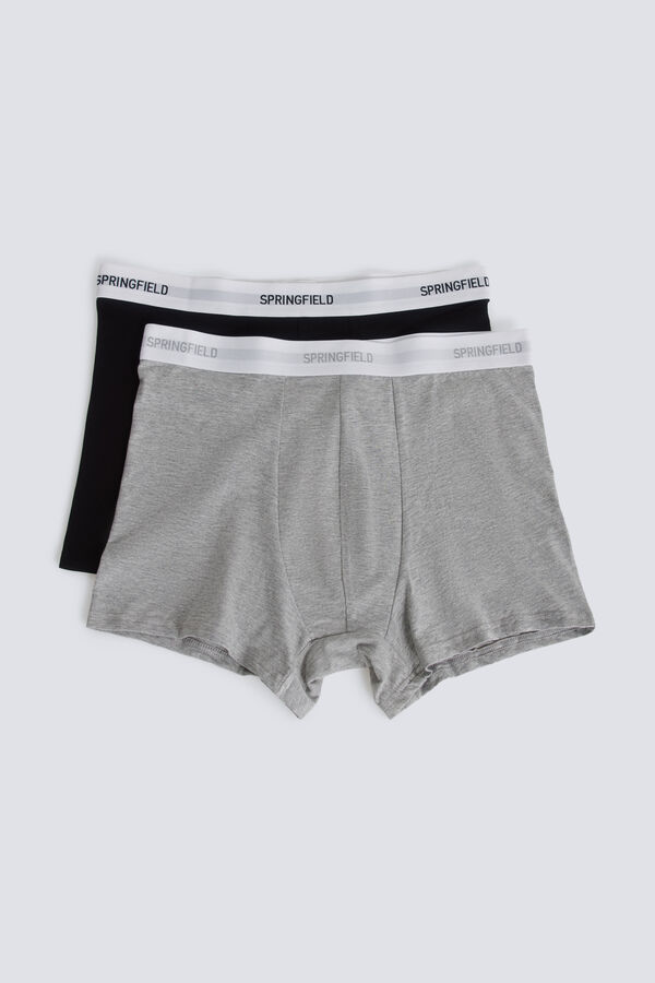 2er-Pack Strick-Baumwoll-Boxershorts