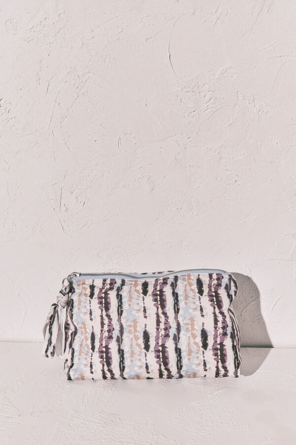 Braune wasserdichte Tie-Dye-Badetasche