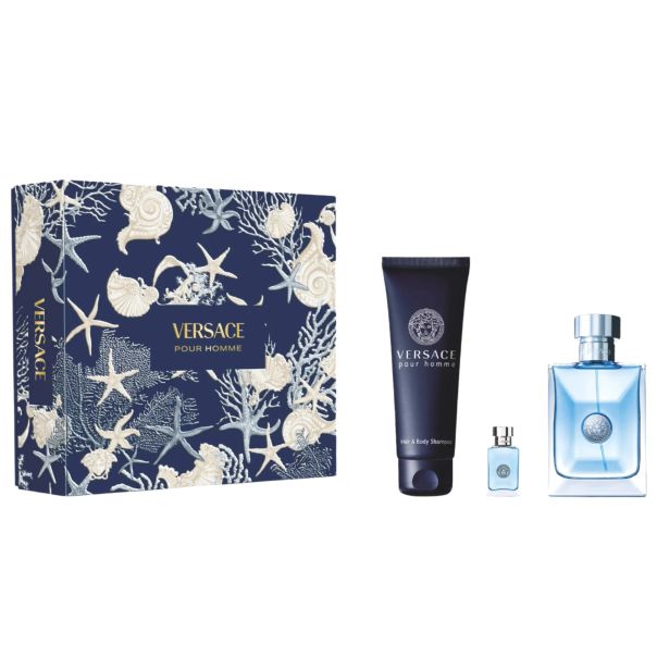 Versace Pour Homme Set (EDT 100ml + SG 150ml + Miniature)