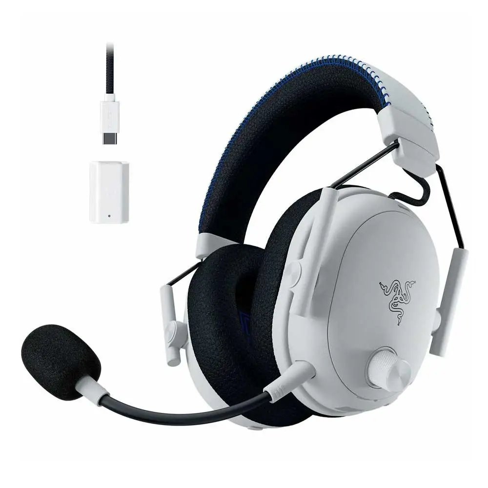 Razer Bežične slušalice za PlayStation BlackShark V3 Pro, ANC, Bele