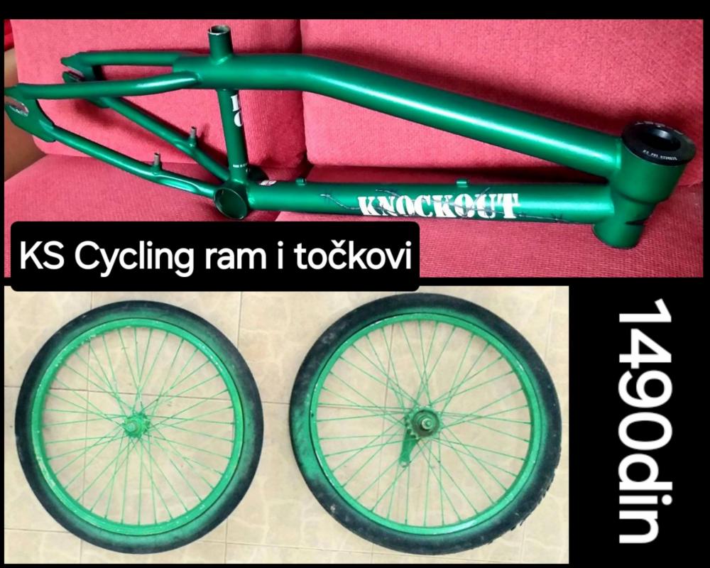 BMX - KS Cycling Ram i točkovi - sic ručice kabl