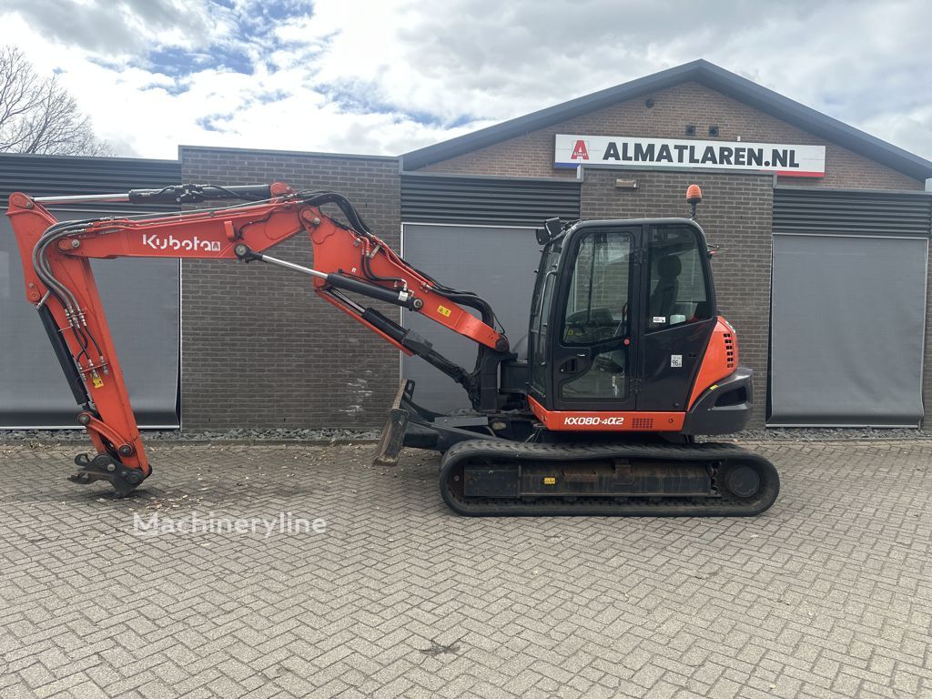 Kubota KX080-4GL2P Graafmachine mini bager