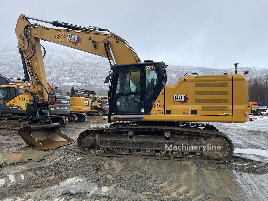 Prodaje se Caterpillar 330 07F Beltegraver - Tiltrotator TRS23 - Sentralsmøring - Xsite bager guseničar na aukciji