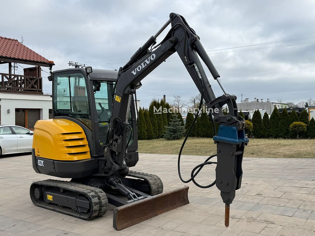 Volvo EC27C TYLKO 4200 MOTOGODZIN Młot 3 łyżki w komplecie mini bager