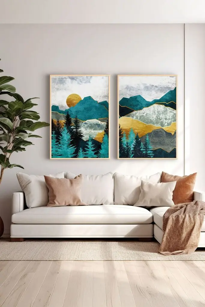 Wallity Uramljena slika Ersy2Limodel25, 33x48 cm, 2 dela