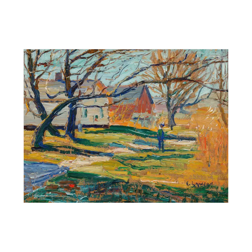 Canvas Slika na platnu Country Farmhouse, Ernest Lawson, 60x45cm