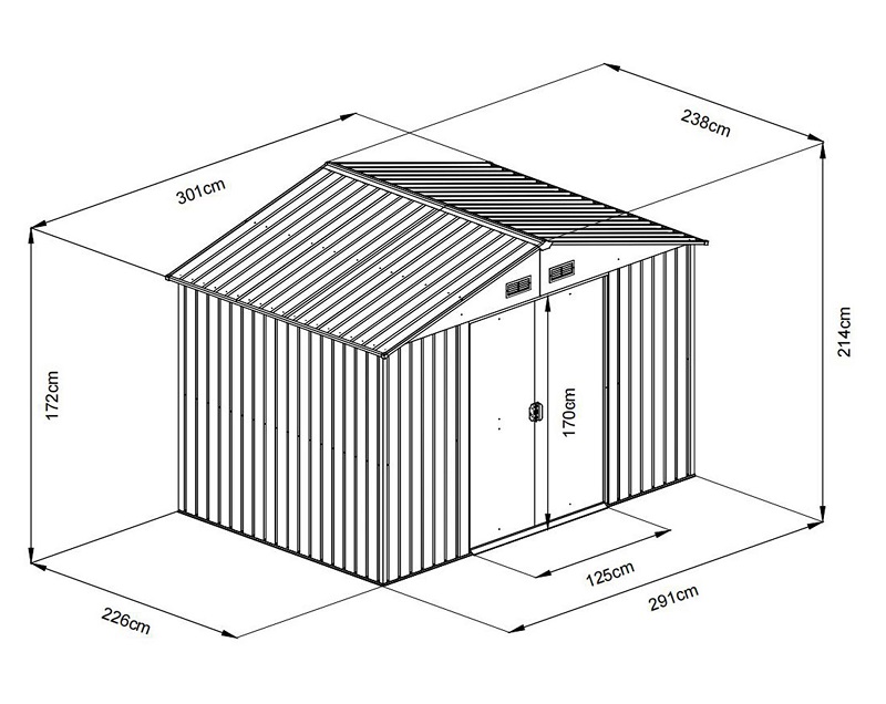 FZDO 1007 baštenska kućica