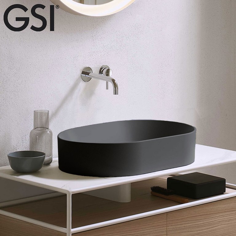 GSI KUBE X LAVABO 60x37 NADGRADNI ARDESIA MAT 945826