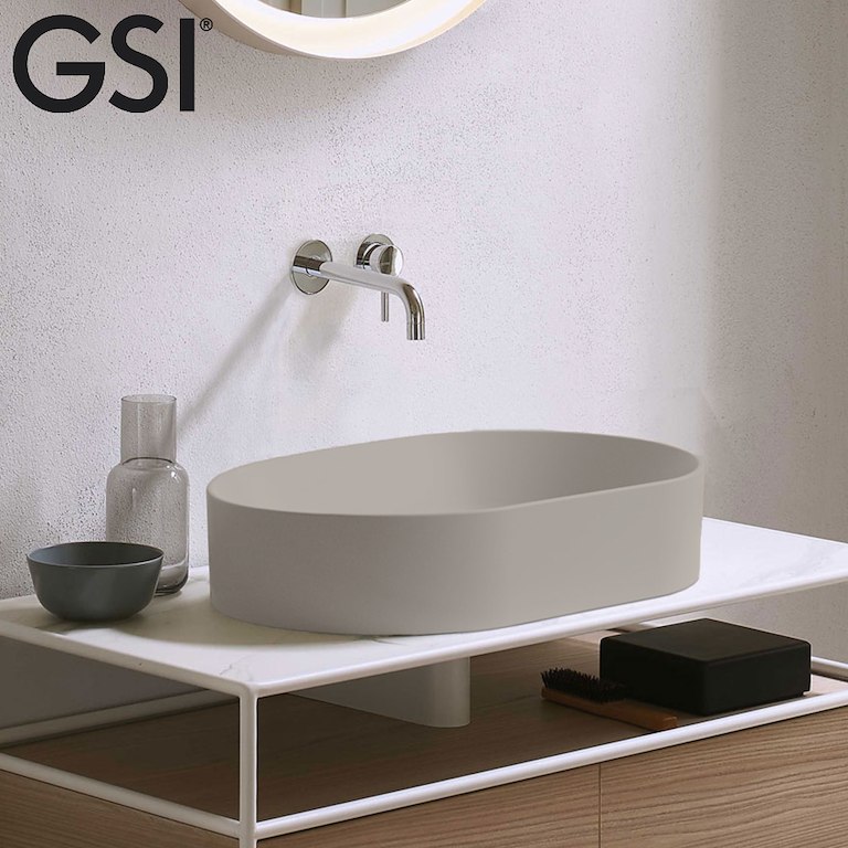 GSI KUBE X LAVABO 60x37 NADGRADNI TORTORA MAT 945805