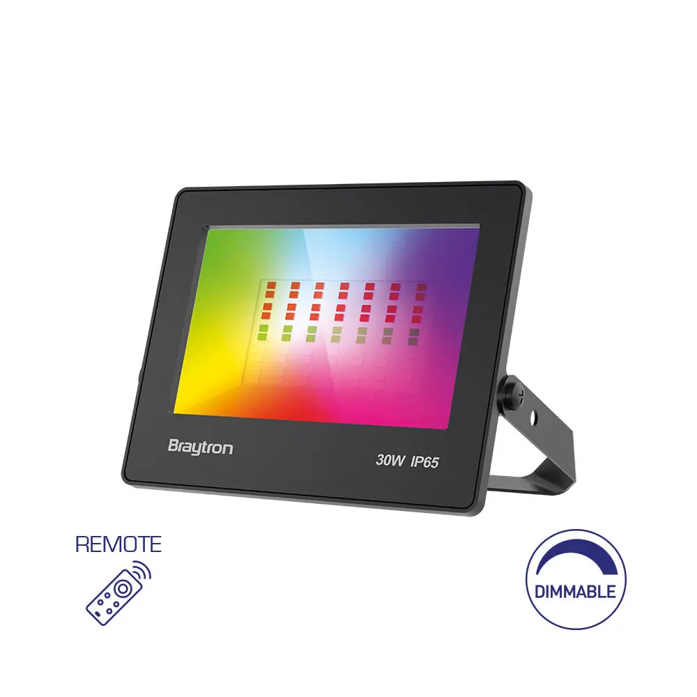 Braytron LED reflektor BRY-FLOOD-CF-30W-BLC-RGB-IP65