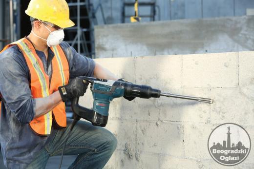 Bušenje rupa u betonu i montaža zavesa, polica, visecih elemenata, štemovanje
