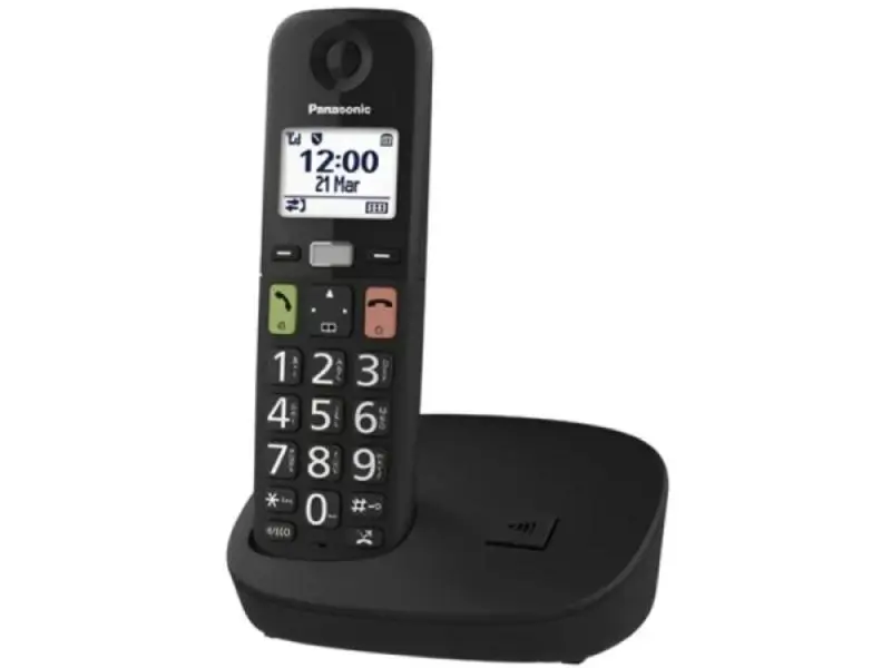 Panasonic Bežični telefon KX-TGU110FXB, Crni