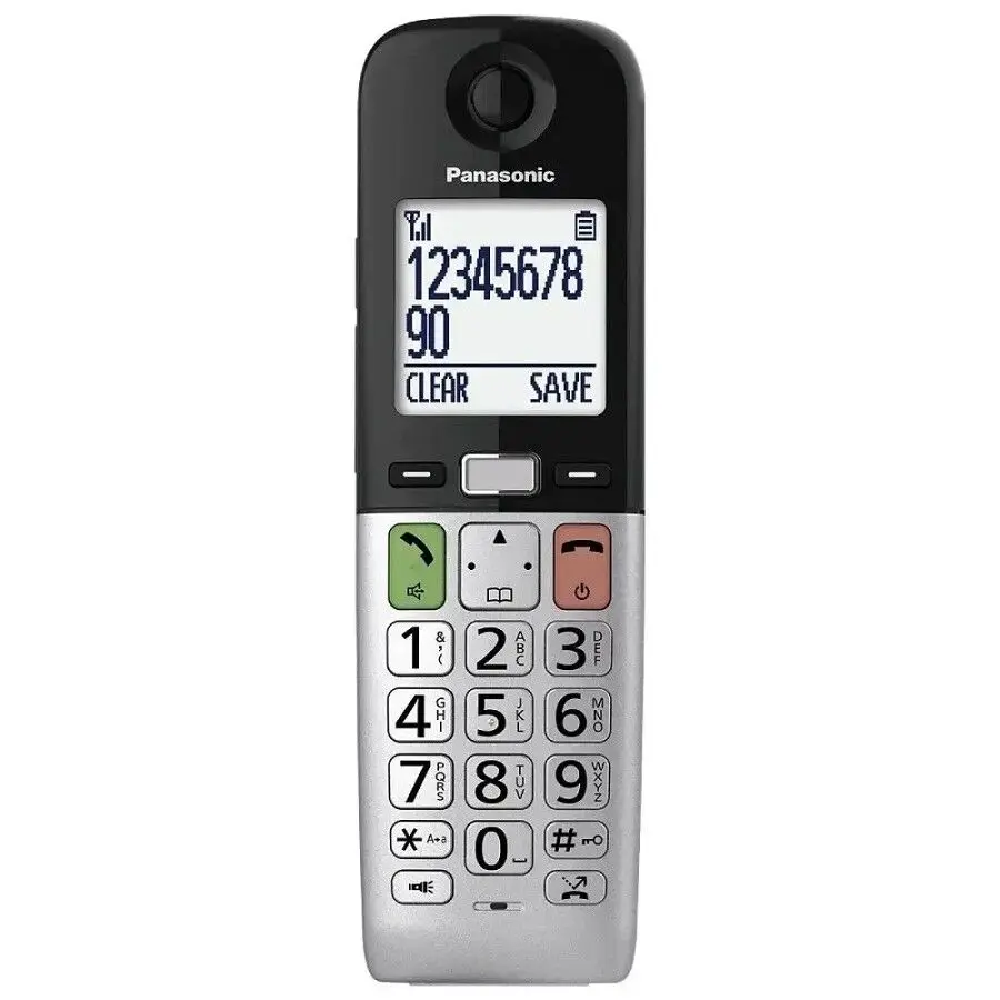 Panasonic Bežični fiksni telefon KX-TGU432EXB, Crni