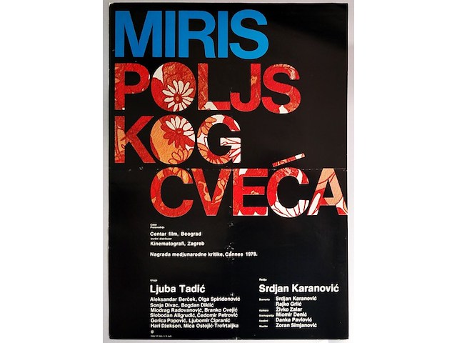MIRIS POLJSKOG CVEĆA (1977) Karanović PLAKAT