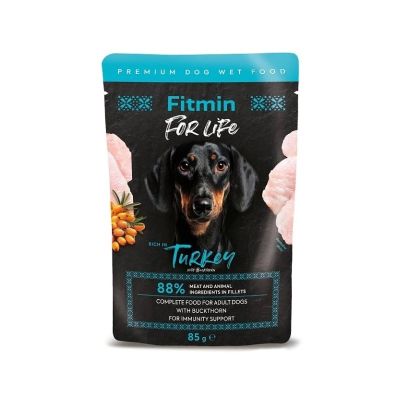 Fitmin Dog For Life Adult Ćuretina sa Pasjim Trnom Sos 85g