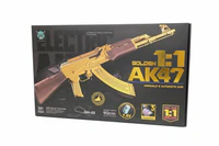 Golden AK47 Igračka Puška 1:1 – Automatska sa Mekim Mecima GM-03