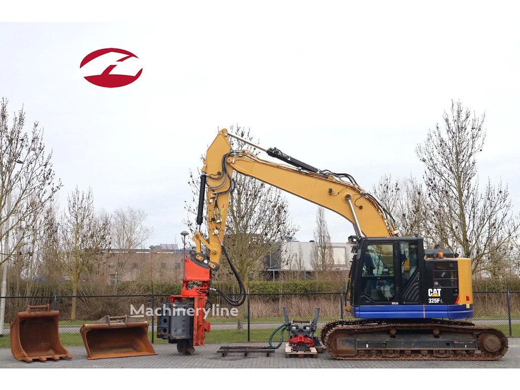 Caterpillar 325 F LCR | MOVAX SG-50V | ROTOTILT | SHEET PILE DRIVER mašina za pobijanje šipova