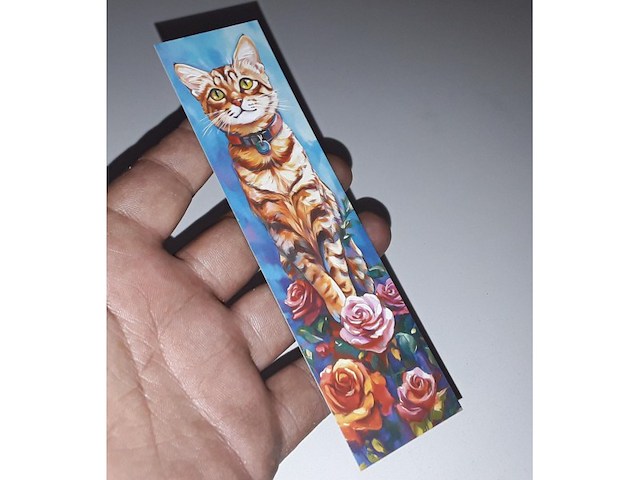 Obeleživač stranica, Bookmarker. 15 x 4 cm.