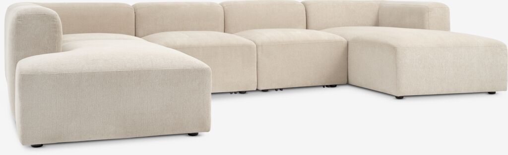 Modularna sofa SKEJBY 5os. lenjivac/otvor. kraj bež tkanina