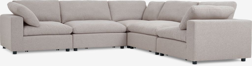 Modularna sofa LYBY 5os. ugaoni/krajnji pesak tkanina