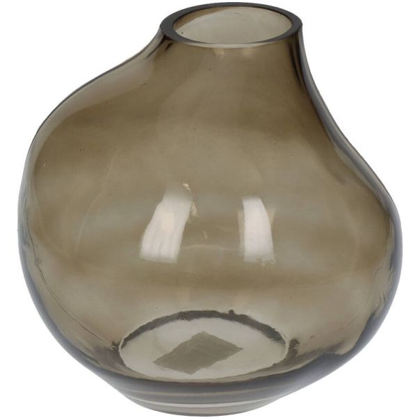 DEKOR DOM Vaza GLASS 15cm KAL-0385 - Brown - KSN
