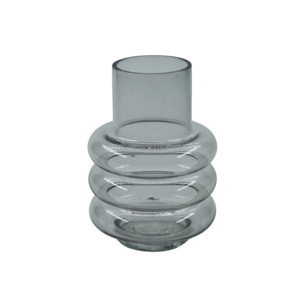 DEKOR DOM Vaza NIKKY 14cm 790833 - Grey - DCS