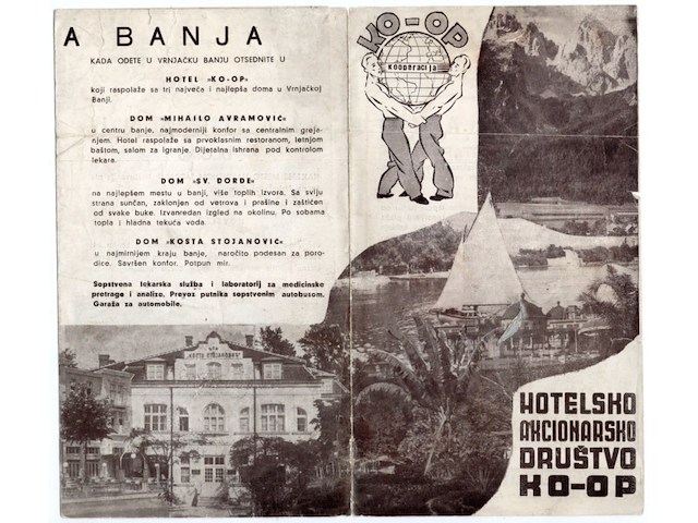 Kraljevina Hotelsko A.D. KO-OP turistička Brošura