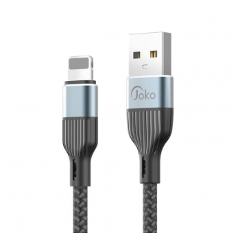 Kabel KONFULON Joko DL40 3A, 120W, USB na iPhone Lightning sivi 1m