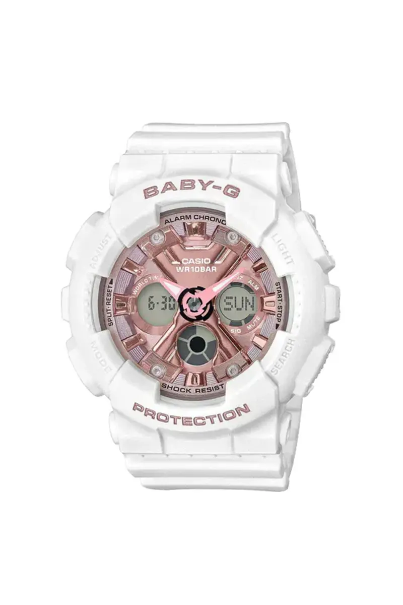 CASIO G-SHOCK Dečiji sat BA-130-7A1DR, Beli