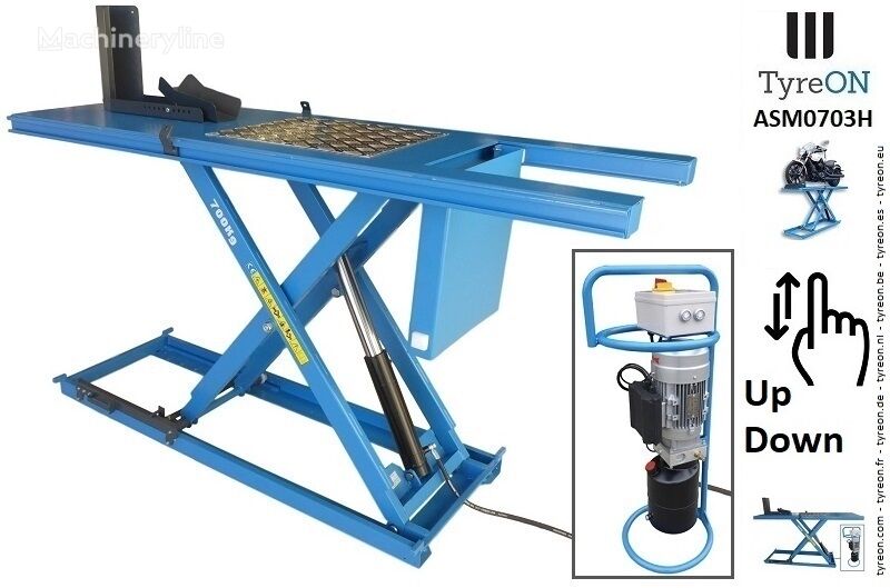 Nova TyreON ASM0703H motorcycle lifting table - AWC160 front wheel chock i dizalica za motocikl