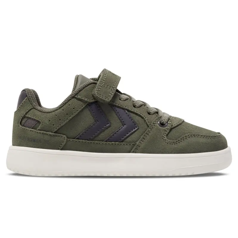 HUMMEL Patike za dečake St. power play suede jr, Maslinasto-crne