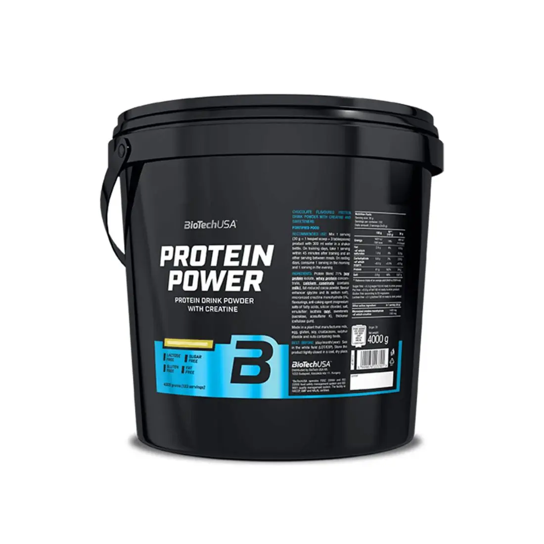 BioTechUSA Protein u prahu Protein Power, Vanila, 4 kg, Miks proteina i kreatin