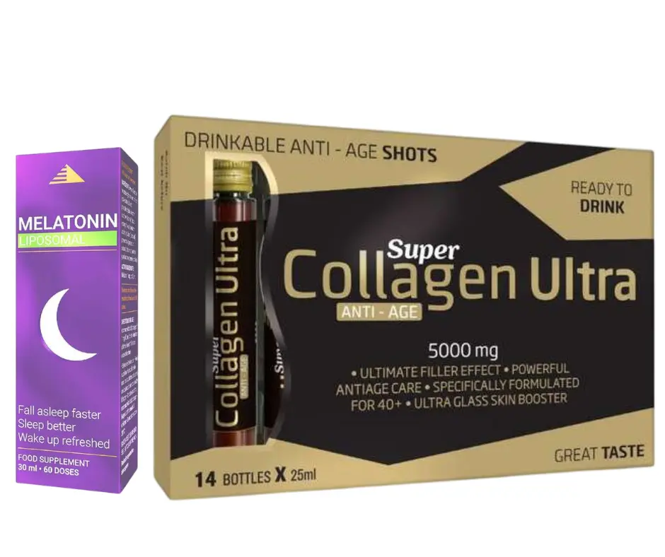 Aleksandar MN Super Collagen Ultra AntiAge 14x25ml + Liposomalni melatonin 30ml, 60doza