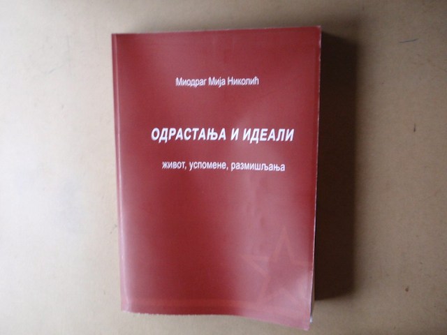 Miodrag Mija Nikolić - ODRASTANJA I IDEALI