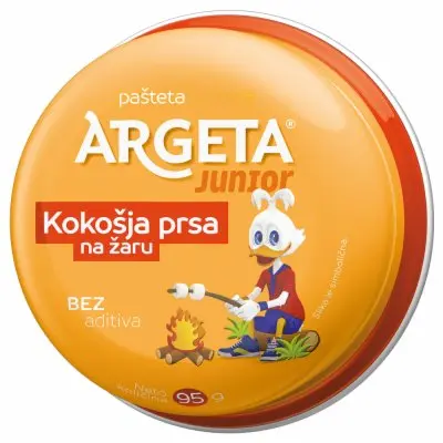 Argeta Pašteta Junior, Kokošja prsa na žaru, 95gr