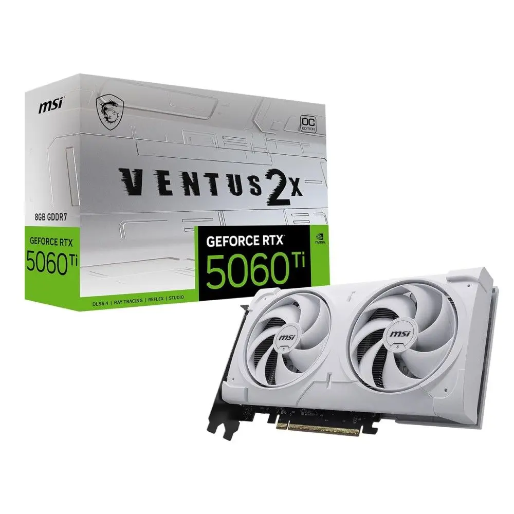 MSI GeForce RTX 5060 Ti 8G VENTUS 2X OC WHITE PLUS