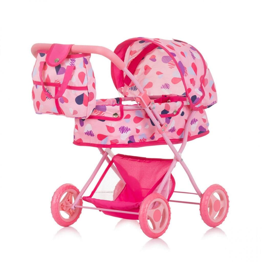 Chipolino Kolica za lutke Dora Hearts, Roze