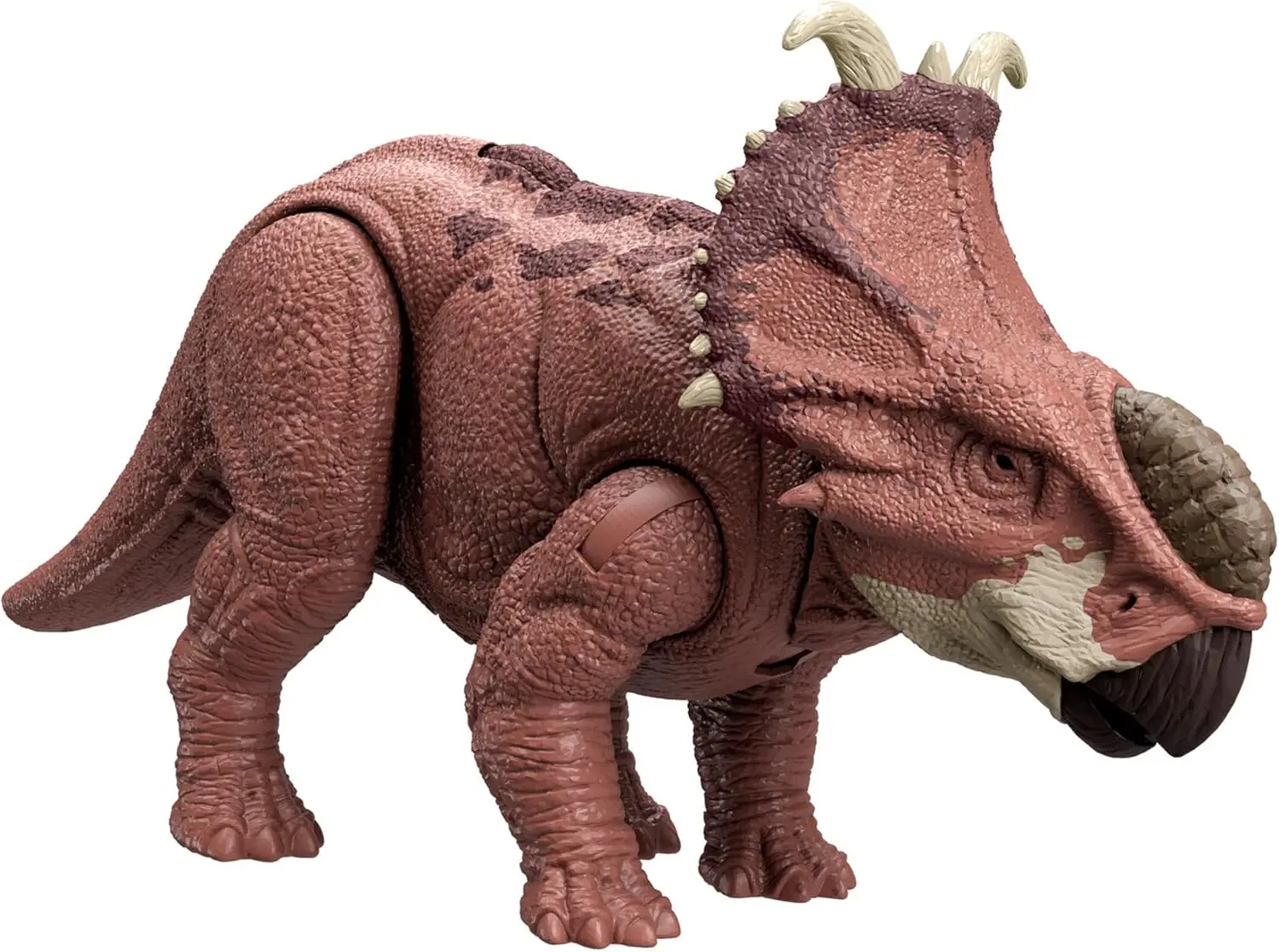Mattel Dečija igračka Dinosaurus Pachyrhinosaurus sa zvukom Jurassic World, Braon