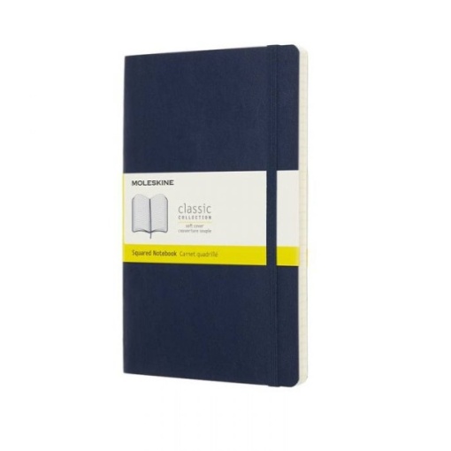 Rokovnik Moleskine Sapphire blue mek povez kvadratići LG