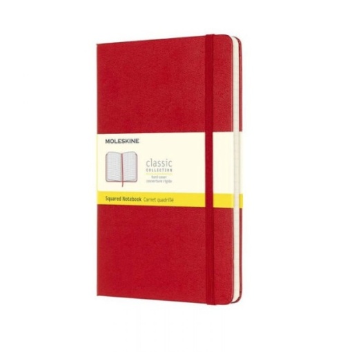 Rokovnik Moleskine Scarlet red F2 kvadratići LG
