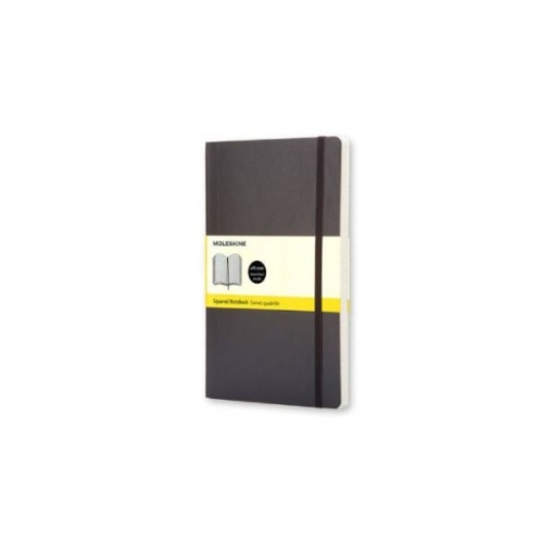 Rokovnik Moleskine black mek povez kvadratići LG