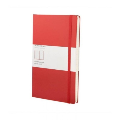 Rokovnik Moleskine Scarlet red tvrd povez linije LG